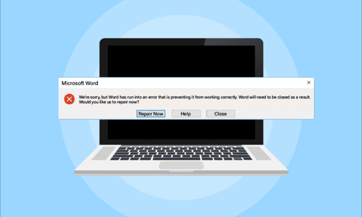 How to Fix We're Sorry But Word Has Run into an Error in Windows 10 ...