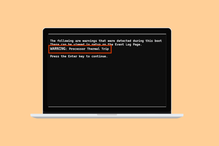 Fix Thermal Trip Error in Windows 10 – TechCult