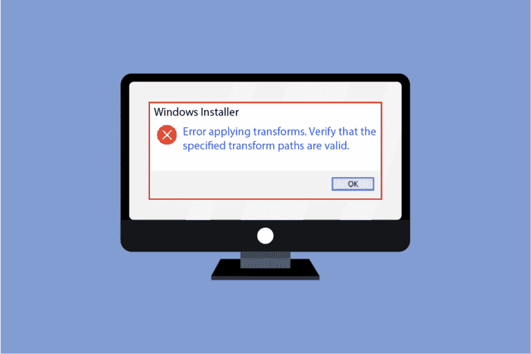 Fix Verify That The Specified Transform Paths are Valid Error – TechCult