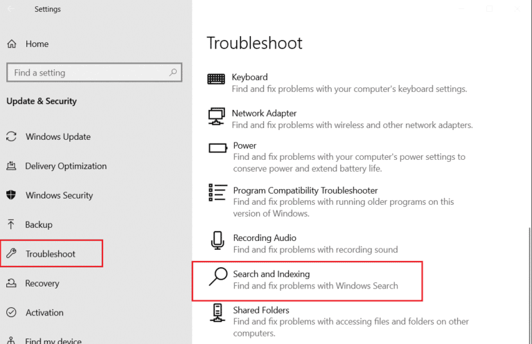 Fix SearchUI.exe Suspended Error on Windows 10 – TechCult