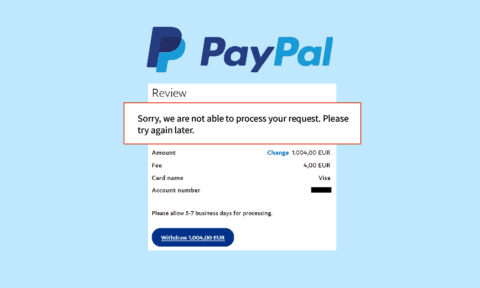 Fix PayPal Unable to Process Request - TechCult
