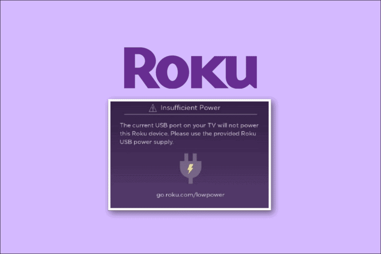 Fix Roku Low Power or Insufficient Power – TechCult