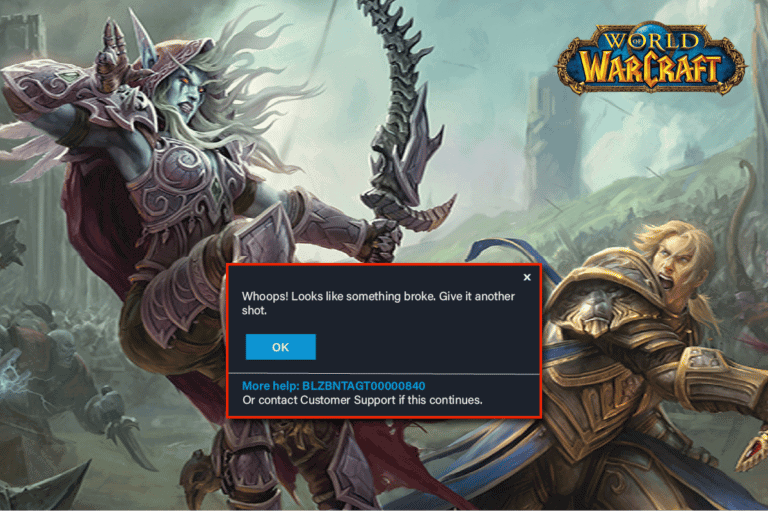 Fix Can't Update World of Warcraft BLZBNTAGT00000840 Error – TechCult