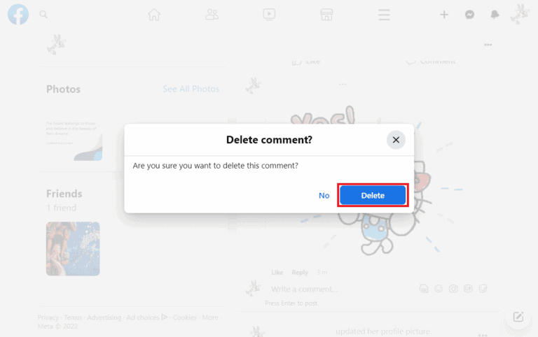 How to Delete a GIF on Facebook Comment – TechCult