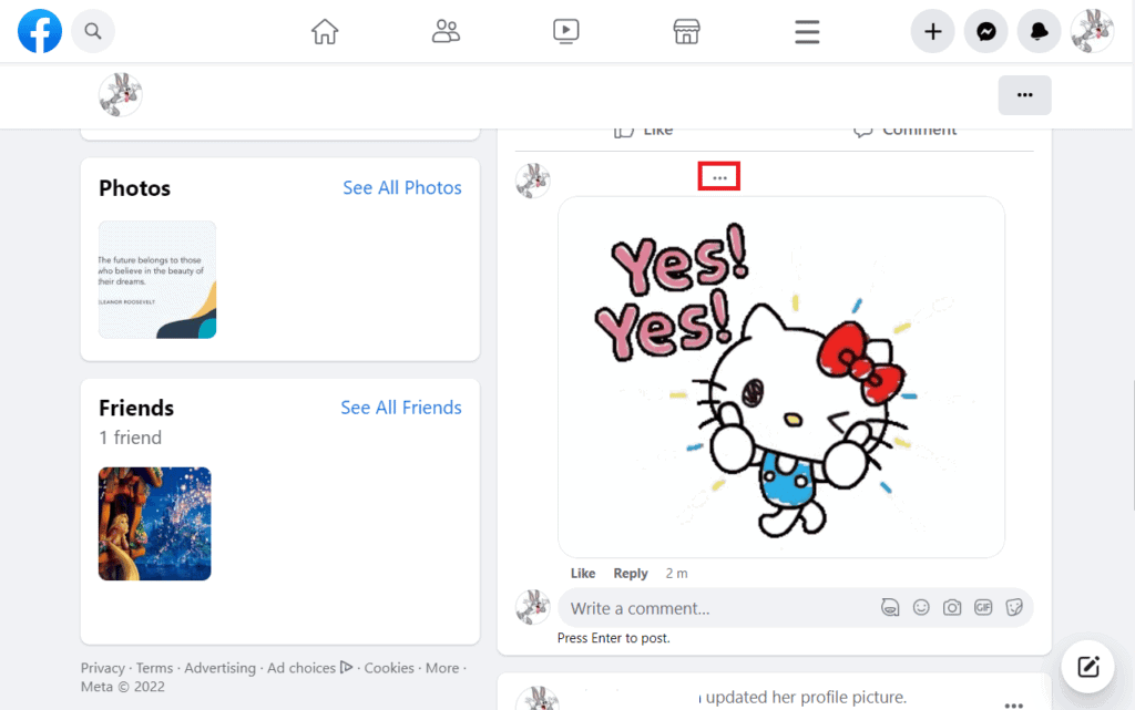 How to Delete a GIF on Facebook Comment – TechCult