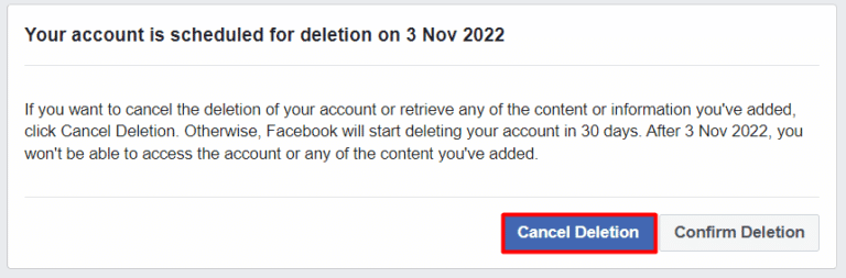 Do Disabled Facebook Accounts Get Deleted? – TechCult
