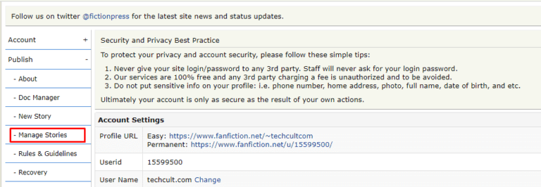 How to Delete FanFiction.Net Account – TechCult