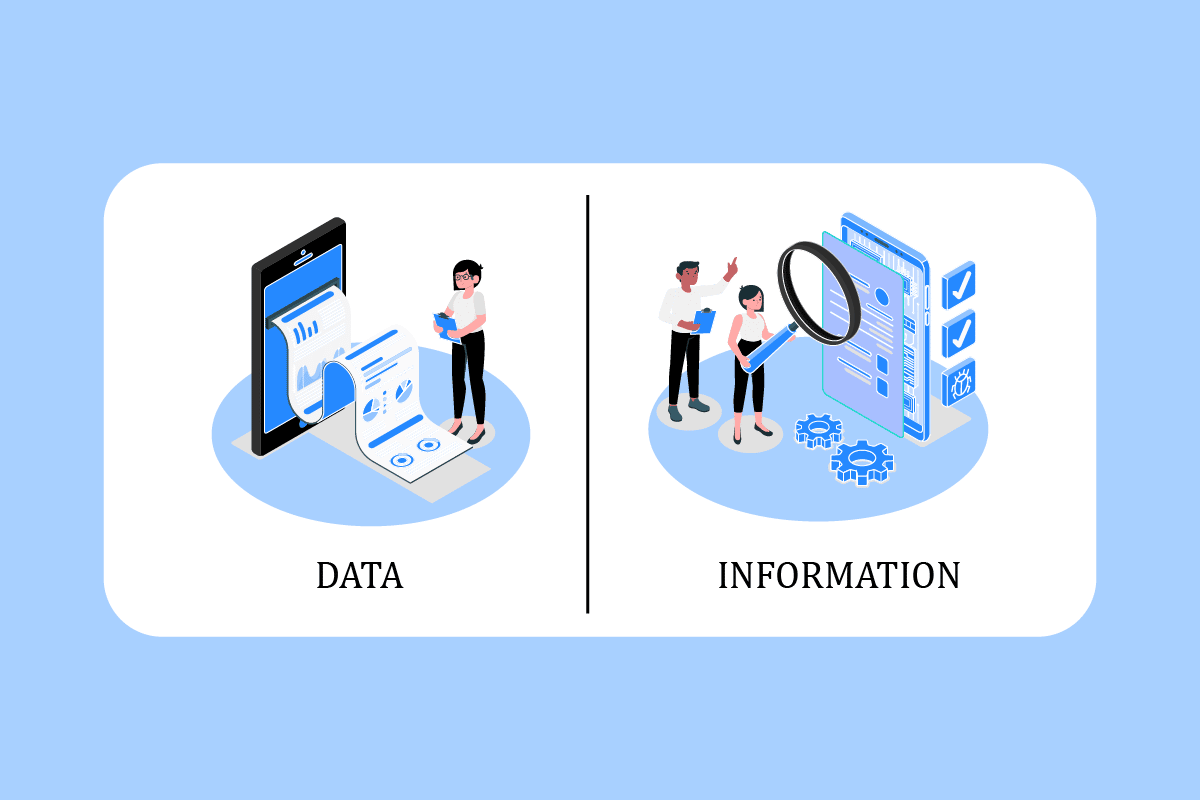 What Is The Difference Between Data And Information Examples TechCult