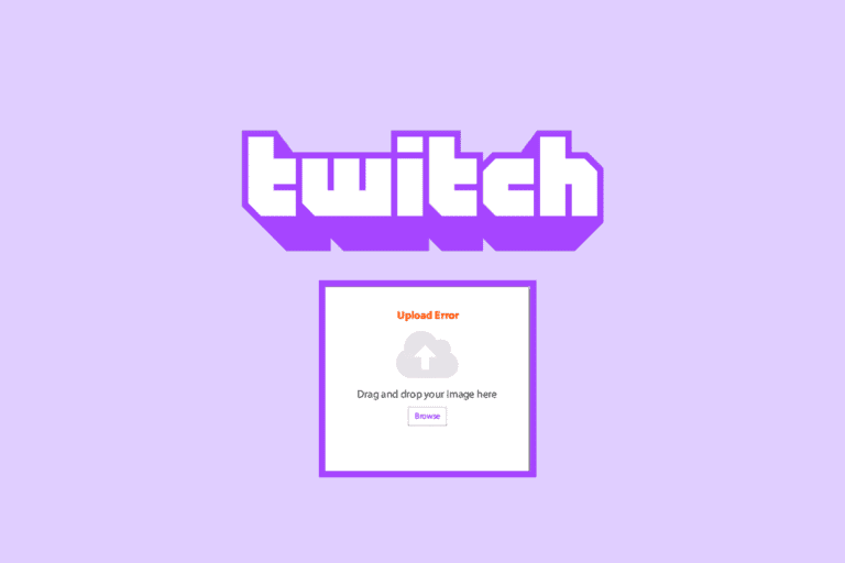 Fix Twitch Profile Picture Upload Error – TechCult