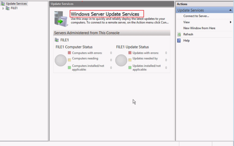 Fix Wsus Administration Console Unable To Connect Wsus Server Via