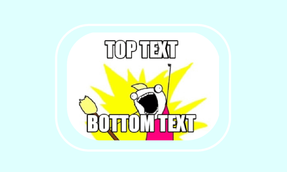 What Is Top Text Bottom Text Meme Generator TechCult