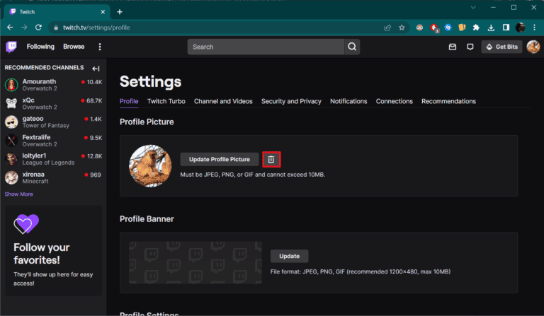 How to Change Your Twitch Picture – TechCult