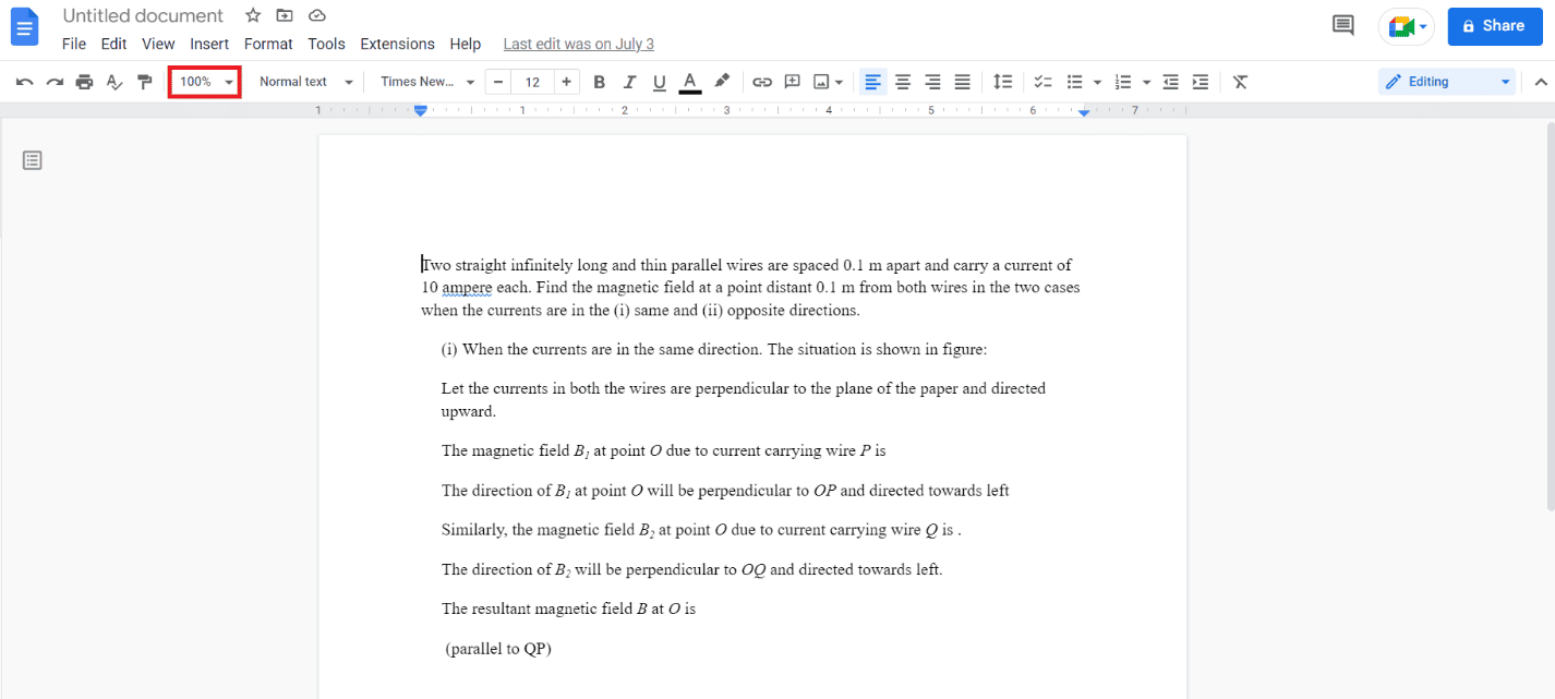 How To Zoom Out In Google Docs TechCult