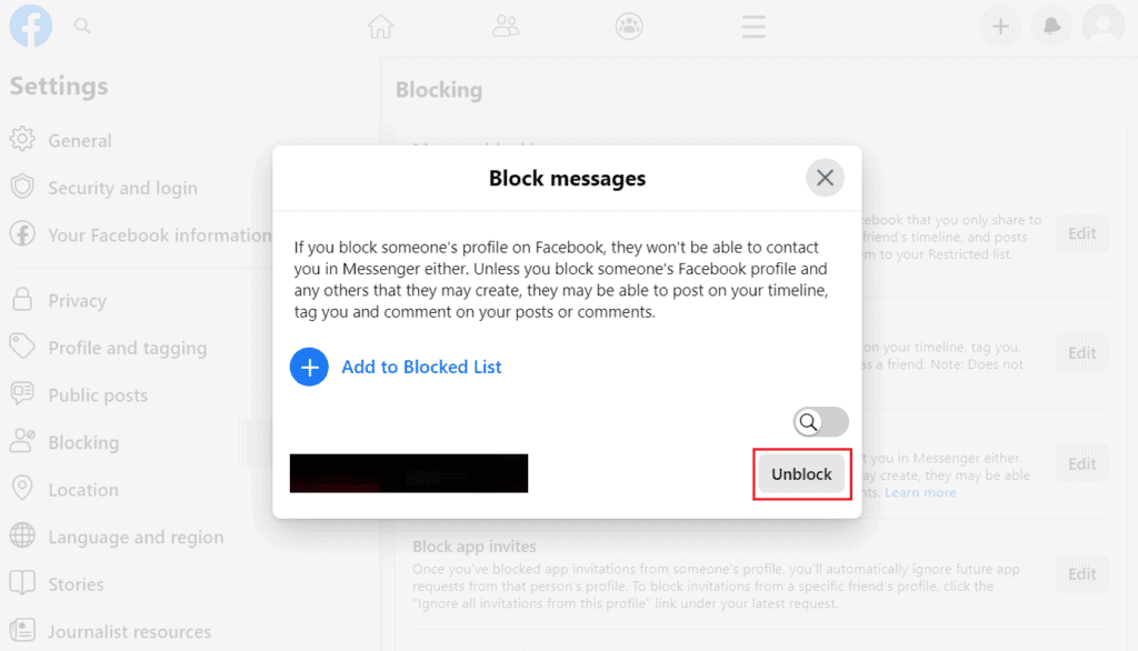 How to Unblock Someone on Facebook Messenger – TechCult