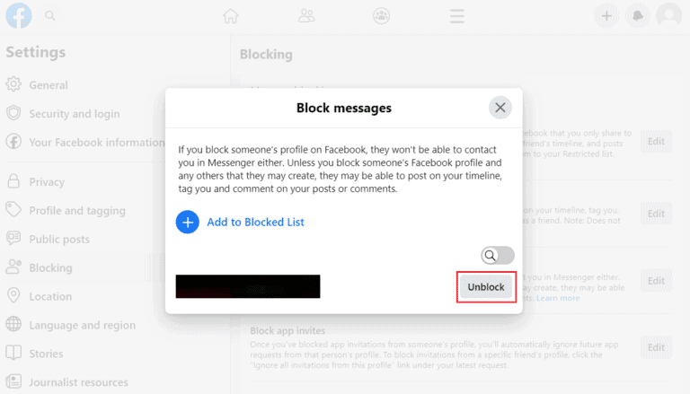 How to Unblock Someone on Facebook Messenger – TechCult