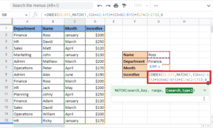 How to INDEX MATCH Multiple Criteria in Google Sheets – TechCult