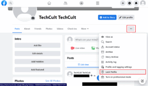 How to Lock Facebook Profile – TechCult