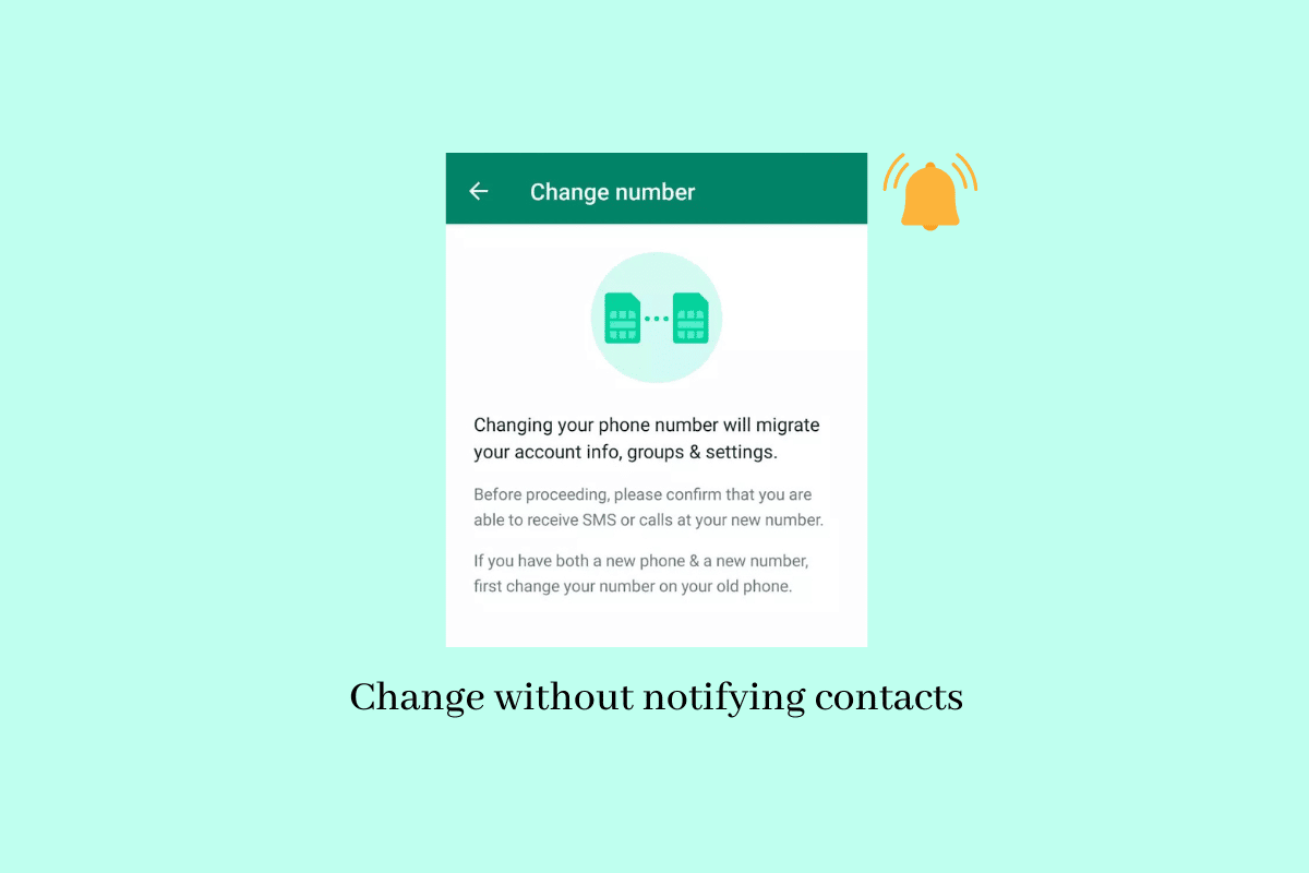How To Change WhatsApp Number Without Notifying Contacts TechCult