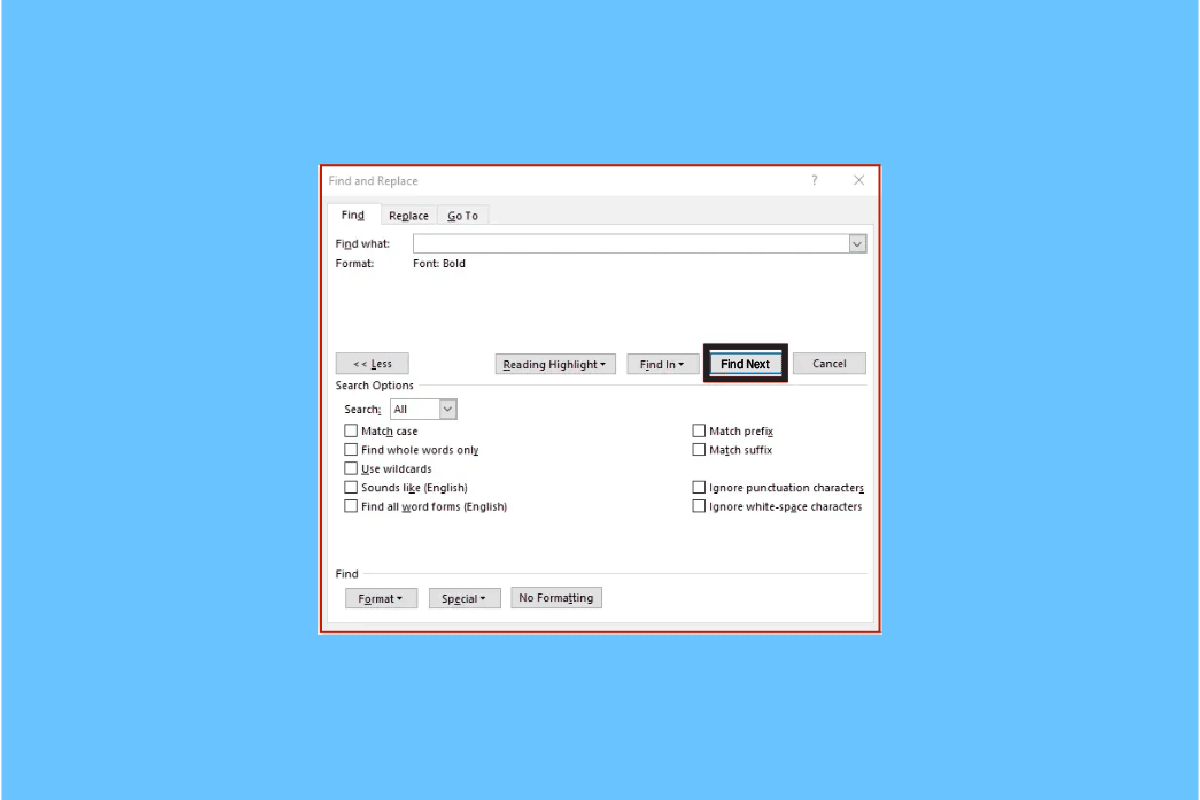 How To Find The Next Instance Of Text Formatted In Bold TechCult