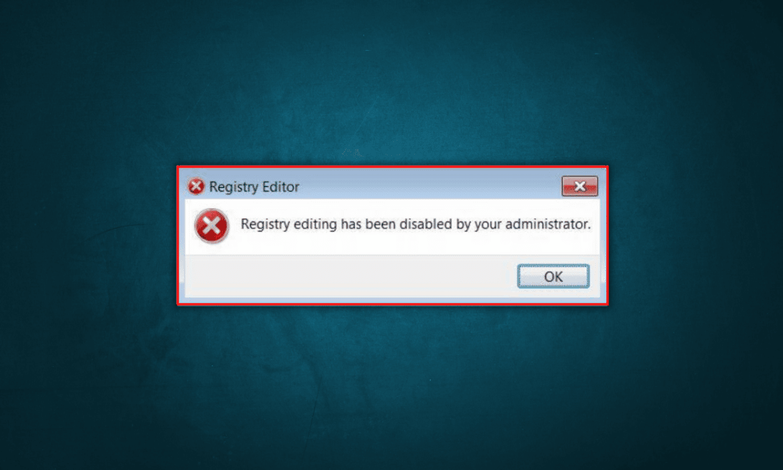 Fix Registry Editing Has Been Disabled By Your Administrator Error Techcult 
