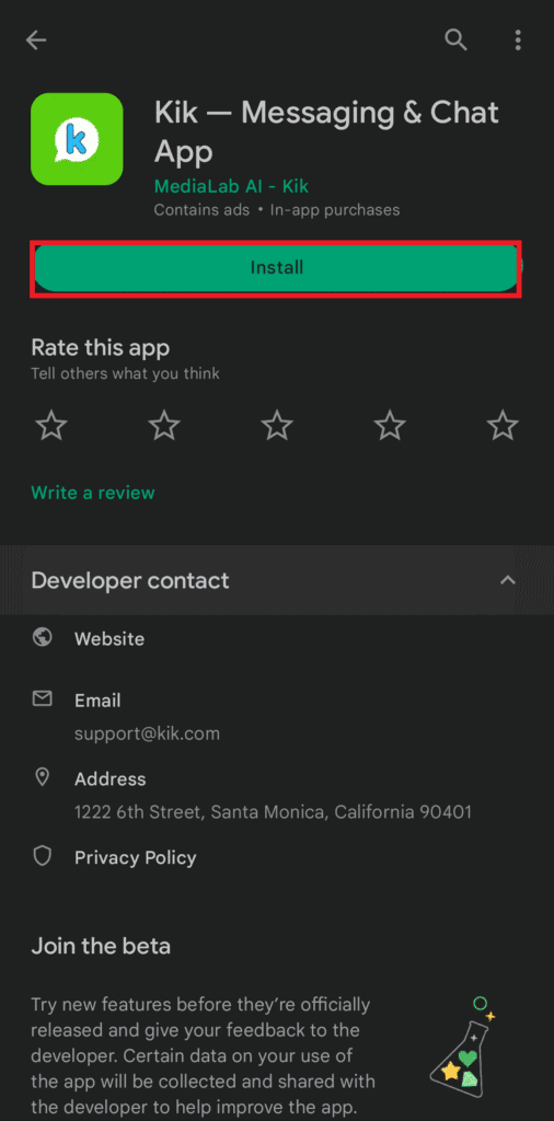 What does S Mean on Kik? – TechCult