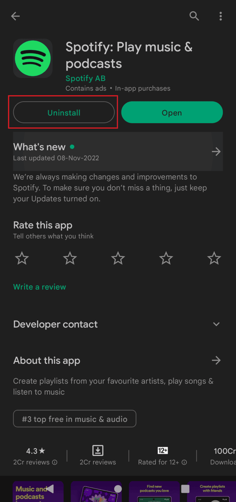 Fix No Sound on Spotify on Android – TechCult