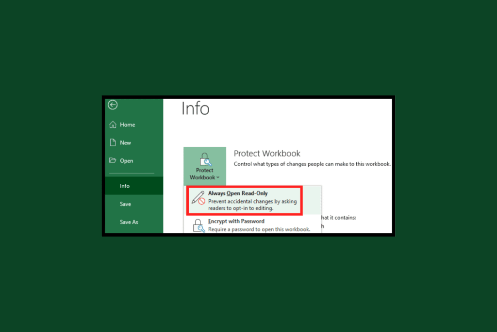 How To Make Excel File Read Only TechCult