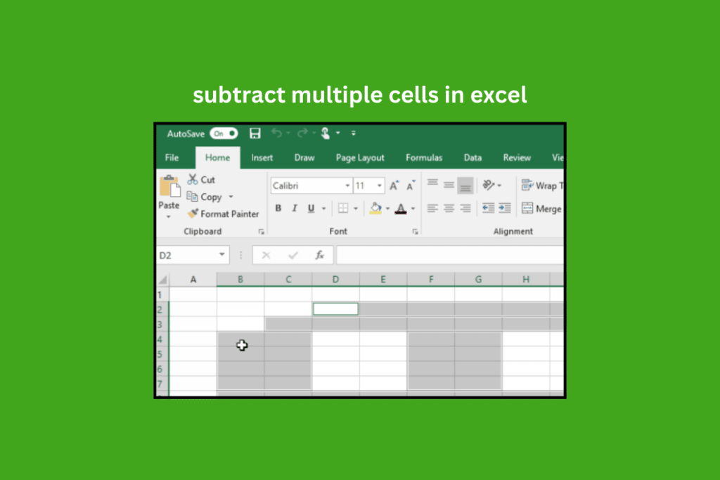 How To Subtract Multiple Cells In Excel TechCult