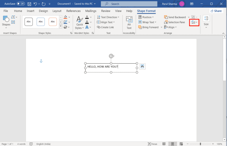 How to Make Text Vertical in Word – TechCult