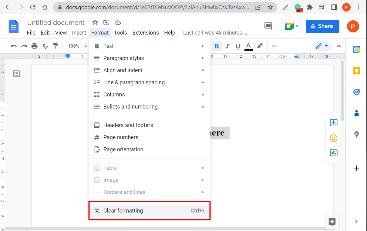 How To Clear Formatting In Google Docs TechCult