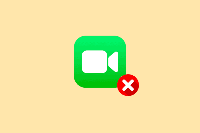 How to Fix FaceTime Not Showing Video – TechCult