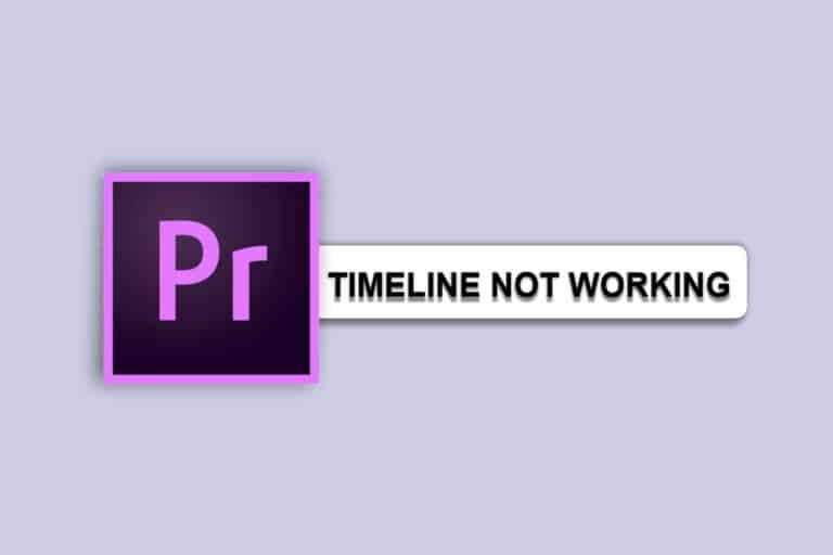 Fix Premiere Pro Timeline Not Working – TechCult