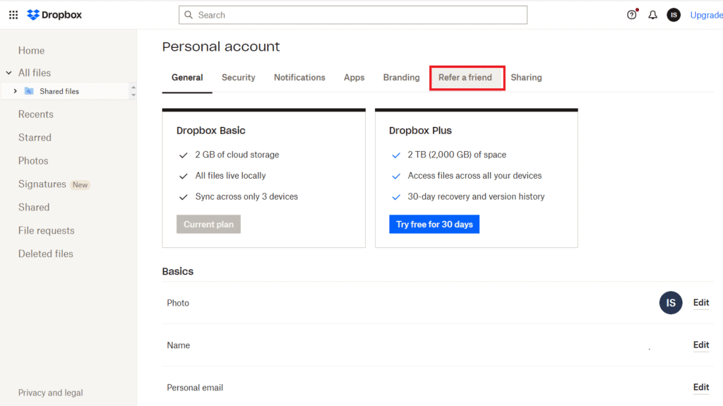 Fix Dropbox Not Enough Space to Access Folder – TechCult