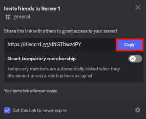 How to Make a Discord Server Link Not Expire – TechCult