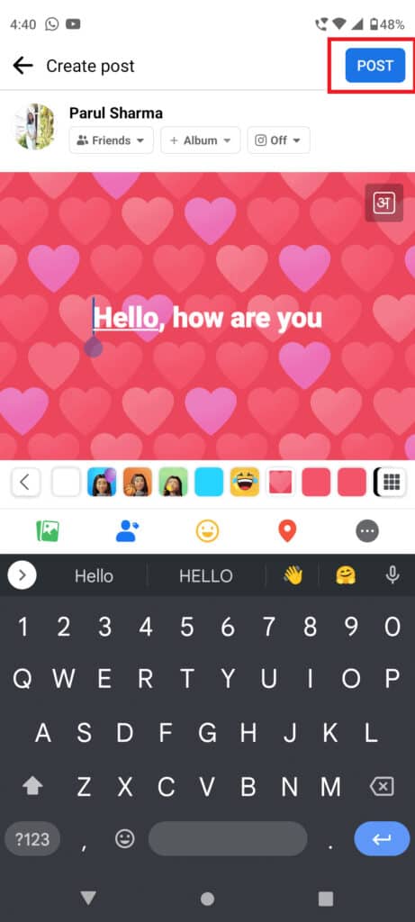 How to Change Font Size and Color in Facebook Post – TechCult
