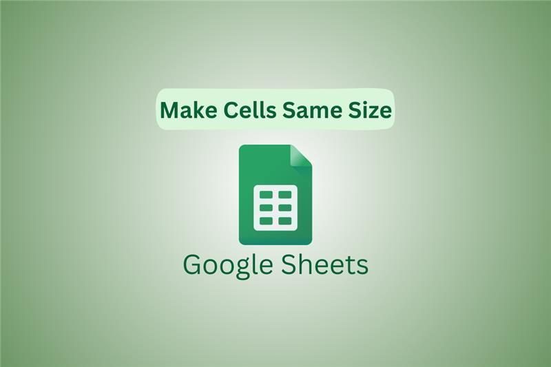 How To Make Same Size Cells In Google Sheets TechCult
