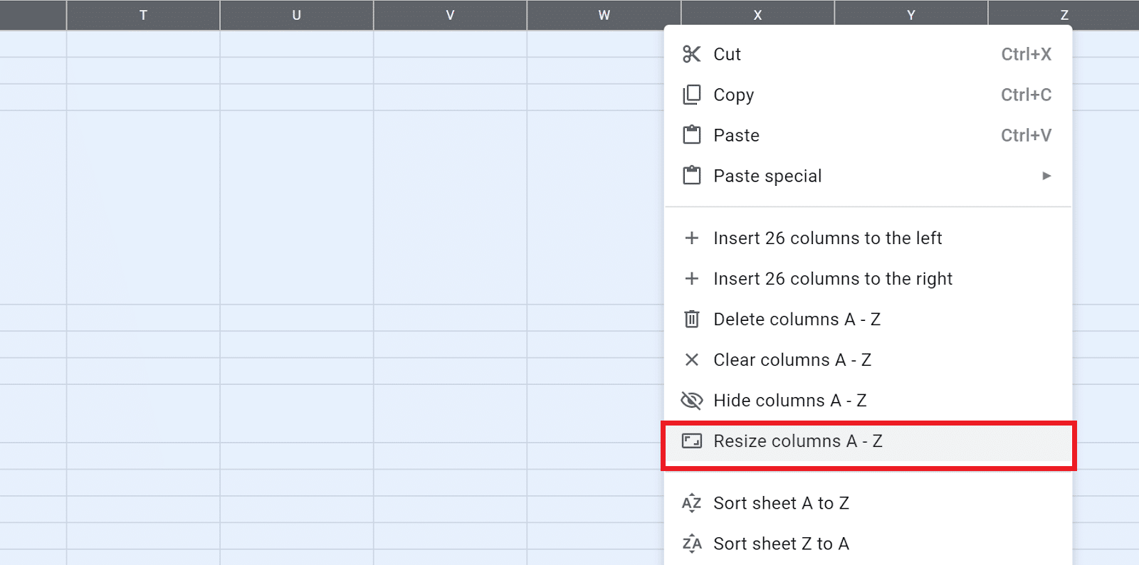 How To Make Same Size Cells In Google Sheets TechCult