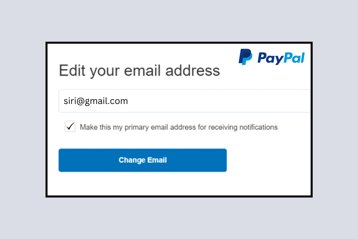 How To Change Primary Email Address On PayPal TechCult
