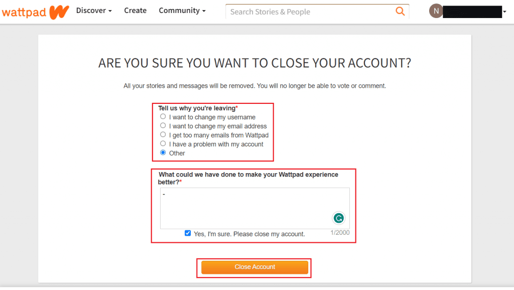 How to Delete Wattpad Account Permanently – TechCult