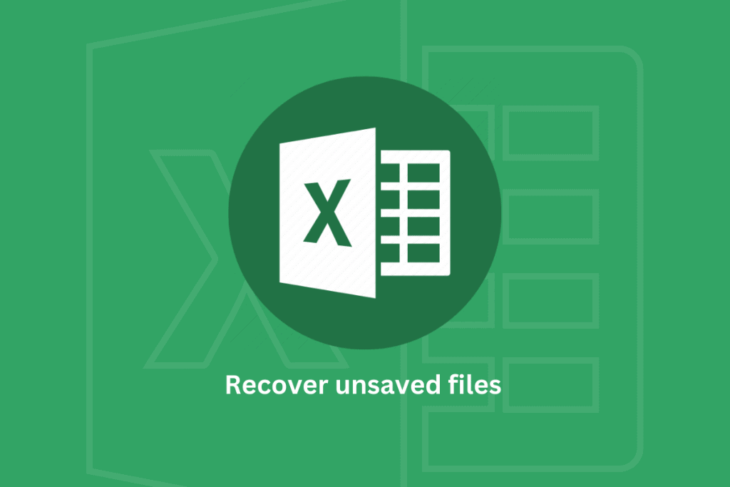 How To Recover Unsaved Excel File TechCult