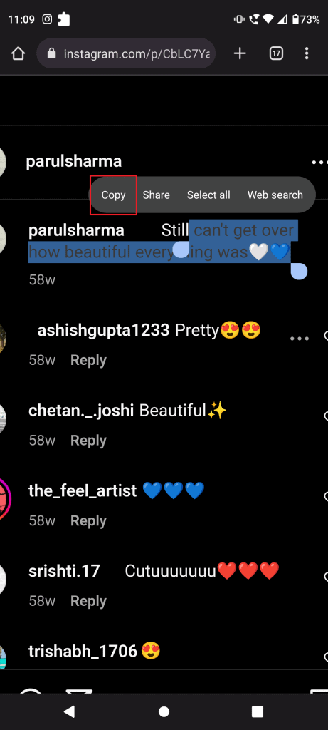 How to Copy Text from Instagram Post – TechCult