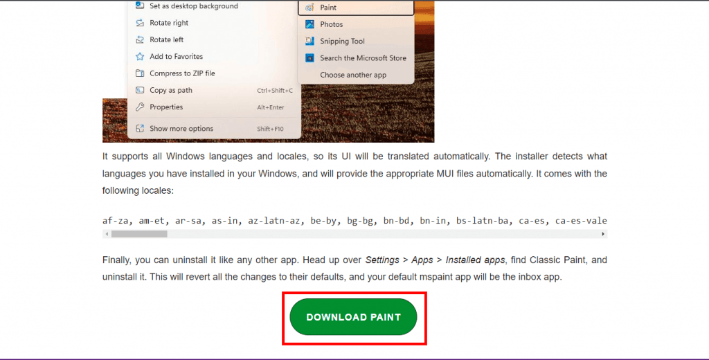 How to Download and Install Classic Paint on Windows 11 – TechCult