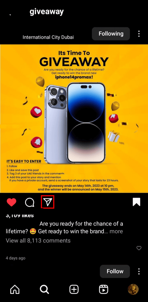 How to Win Giveaways on Instagram – TechCult