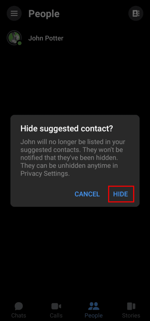 How to Hide Someone on Messenger Without Blocking Them – TechCult