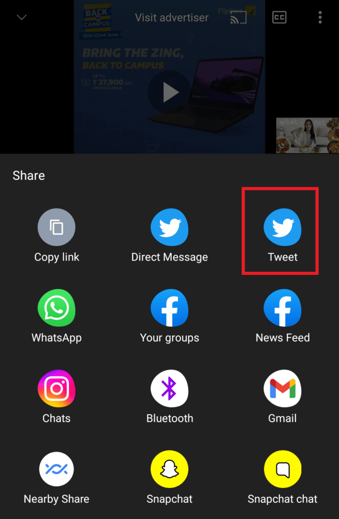 How to Embed a YouTube Video on Twitter Android App – TechCult