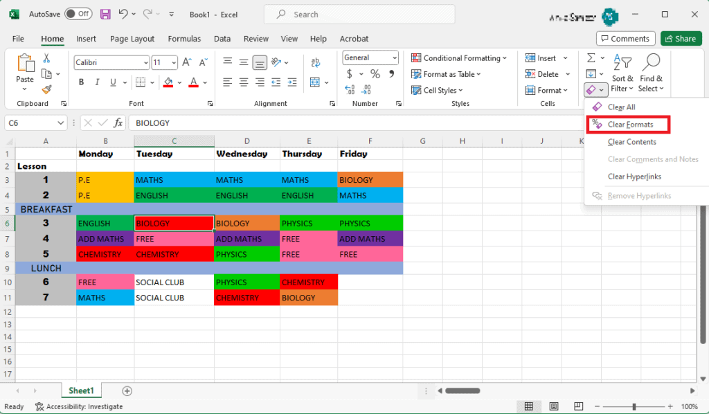 how-to-clear-formatting-in-excel-using-shortcut-techcult