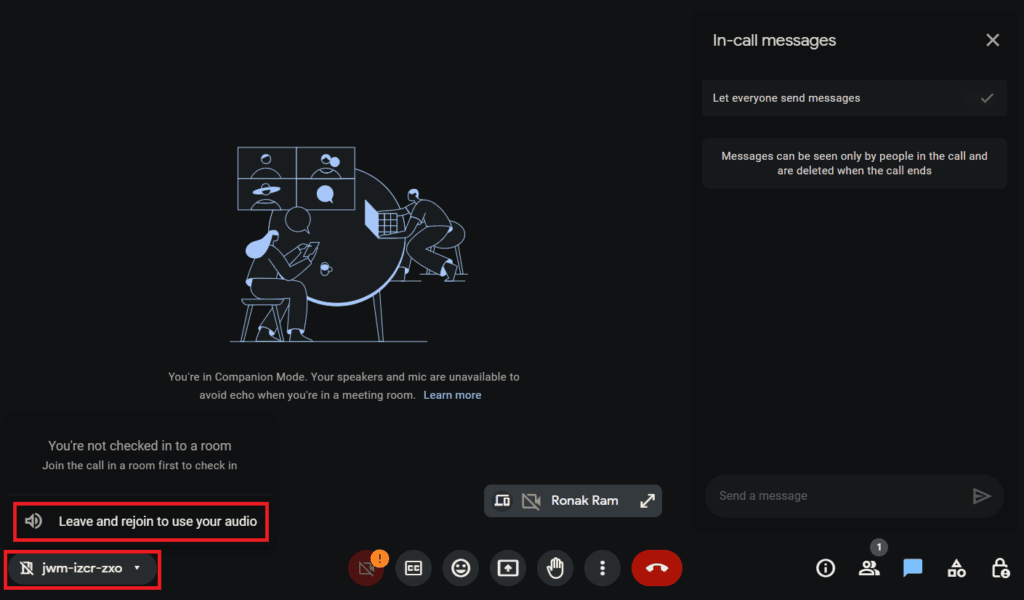 How to Turn Off or On Companion Mode in Google Meet – TechCult