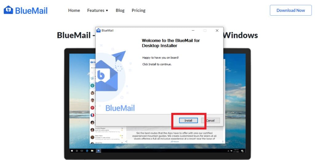 How to Download Blue Mail for Windows PC to Send Email using GemAI ...
