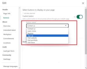 How to Add and Use Custom CTA Buttons on Your Company Page – TechCult