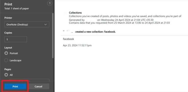 How to Print from Facebook on Android – TechCult